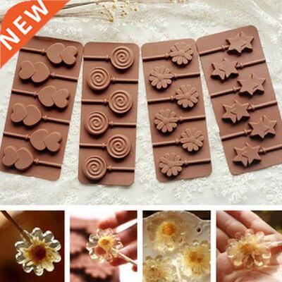 1Pcs Food Grade Silicone Lollipop Mold Fondant Cookie Mould