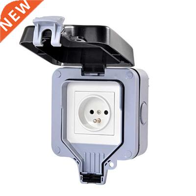 External Outdoor P66 1 Slot Wall Socket Dustproof Surface-M
