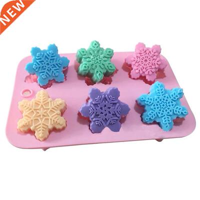 Patterns Christmas Snowflake Shape Silicone Cake Mold  Ha