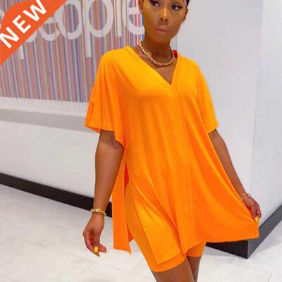 2022 Summer ladies tops shorts pants 2 pieces set women suit