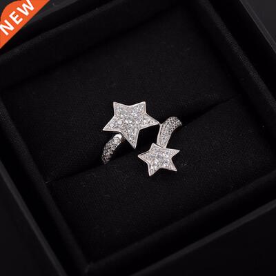 Hot Brand Pure 925 Sterling Silver Jewelry For Women Star Ri
