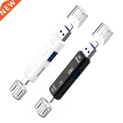 5 in 1 Type-C Micro USB OTG Dock TF Memory Card Reader Multi
