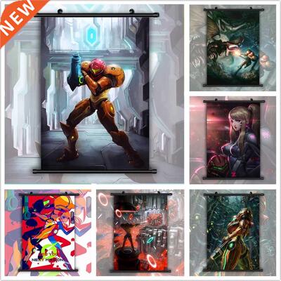 METROID Samus Aran Anime manga wall Poster Scro