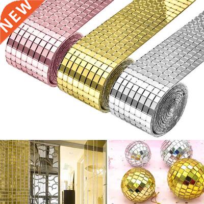 Mini Square Glass Mirrors Mosaic ickers Self-Adhesive