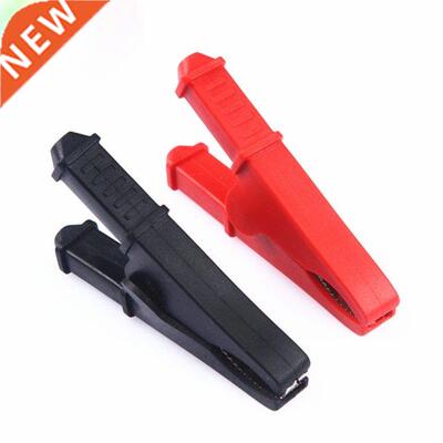 1pair Copper metal alligator clips 50A closed safety sheath