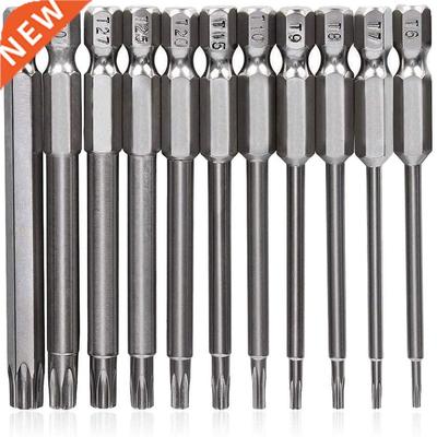11pcs Torx Screwdriver Bits Set With Hole T6 T8 T9 T10 T15 T
