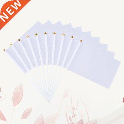 Flag Flags White Hand Referee Mini Stick Waving Sports