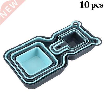 10pcs Fruit Tray Dish Set Salad Bowl Pan Plate Fruit Dishes