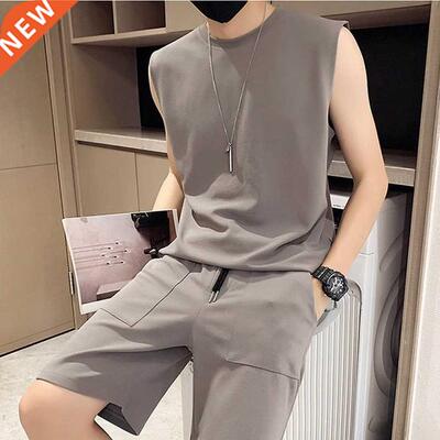 Korean Fashion 2 Piece Set Summer Clothes For Men Inside Hom