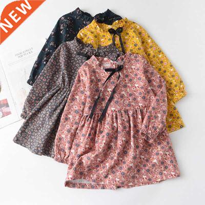 2021 Sprng Autumn Grls Prncess Dress Cotton Dresses For K