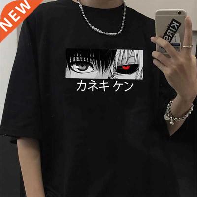 Japanese Anime Kaneki Ken Y2k Tokyo Ghoul T Shirt Men Kawaii