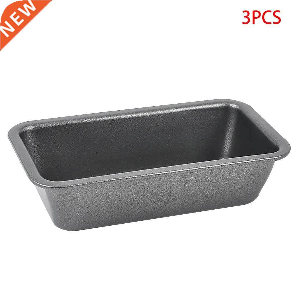 3pcs Loaf Pan Rectangle Toast Bread Mold Cake Mold Carbon_虎窝淘