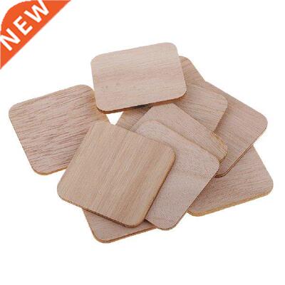 100pcs Blank Wooden Square Unfinished Pieces Cutouts