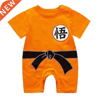 Kung Fu Bby Boys Rompers Goku Romper Infnt Jumpsuit Summer