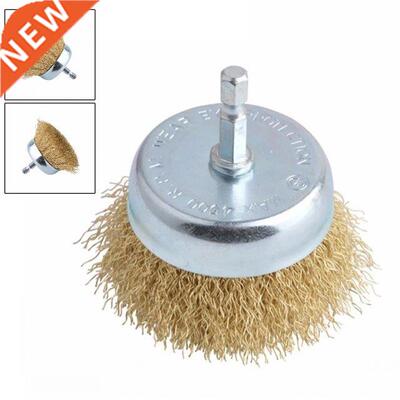 50mm Wire Cup Brush Round Brush Disc Hex Shank For Drill Rot
