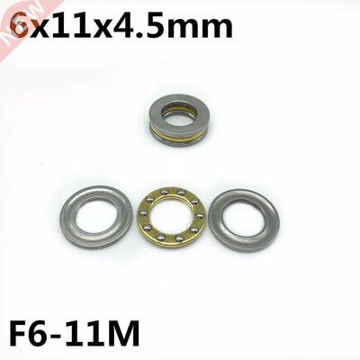 50Pcs F6-11M 6x11x4.5 mm Axial Ball Thrust Bearing plane thr
