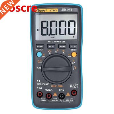 Digital Multimeter AC DC Voltage Current 8000 Counts Portabl
