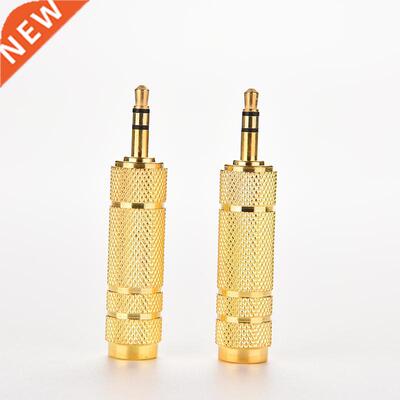 2PCS 3.5mm Audio Jack Male TO 6.35mm Female Jack Plug Adapte