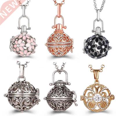 Mexico Chime Music Angel Ball Caller Locket Necklace Vintage