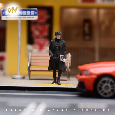 VM 1/64 3d打印微缩模型沙盘手办树脂小人偶英伦风格男士