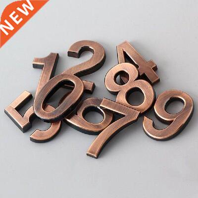 0-9 Modern Metal Plaque Number Digits Bronze Color Door