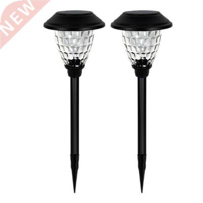 2 Pack Solar Pathway Lights Outdoor Garden Lights Bright Whi
