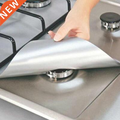 4Pcs Gas Stove Protectors Reusable Burner Covers Kitchen