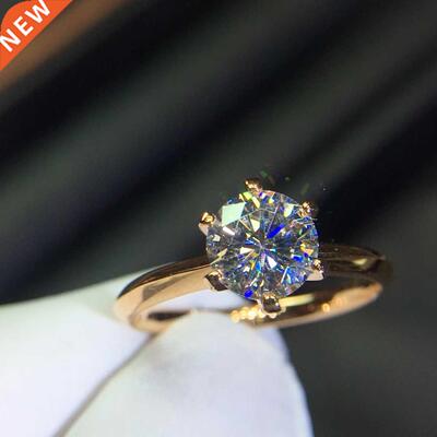 Rose Gold&Yellow Gold AU750 Plated 1-3 Carat Brilliant C