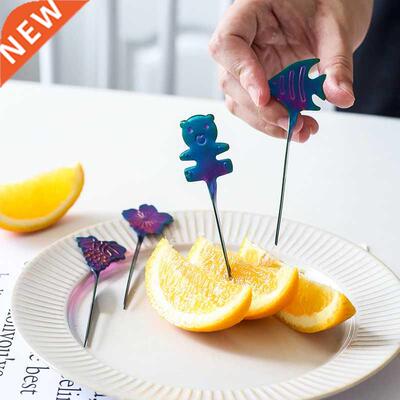 4Pcs/Set Fruit Fork Dessert Tools Home Multi-ction Fruit
