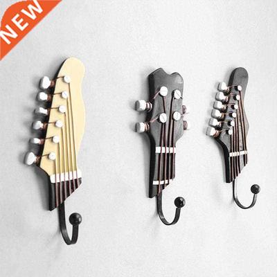 3Pcs/set Creative Resin Hook Guitar Head Shaped Hanger Key