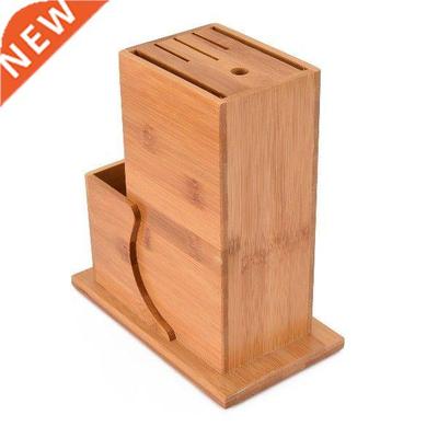 Bamboo Kitchen Utensil Holder Knife Cutter Holder Rack