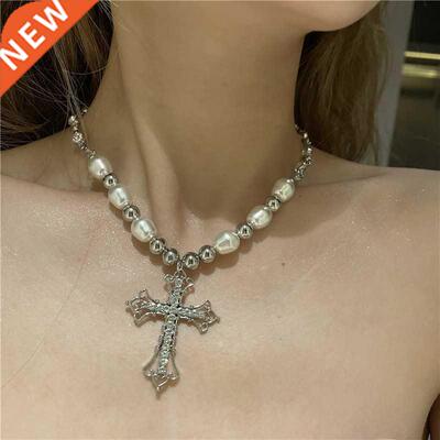 Vintage Minimalist ling Cross Pendant Necklaces for Women G