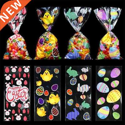 100 Pieces Cookie Packing Bags Party Supplies Easter Theme