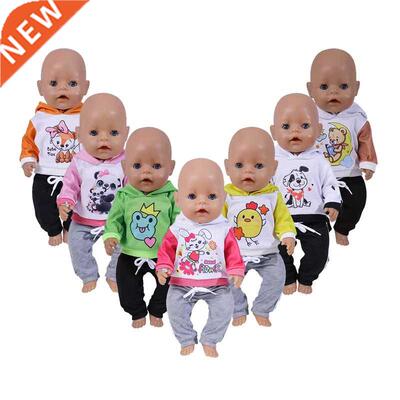 Born New Baby Fit 17 Inch 43cm Doll Clothes Accessories Thre