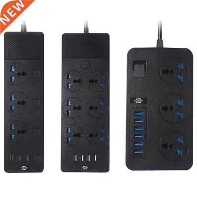 Power Strip Surge Protector 3/6 AC Outlets And 3/4/6 USB