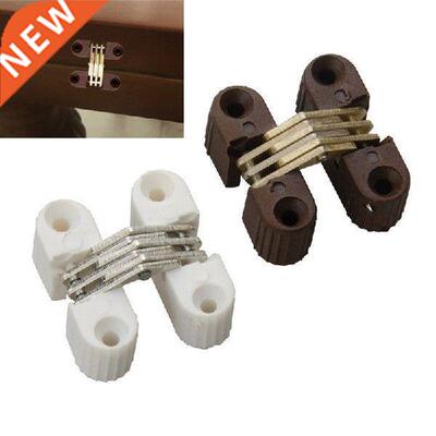 4pcs en Foldng Door Barrel Cross Hnge Plastc