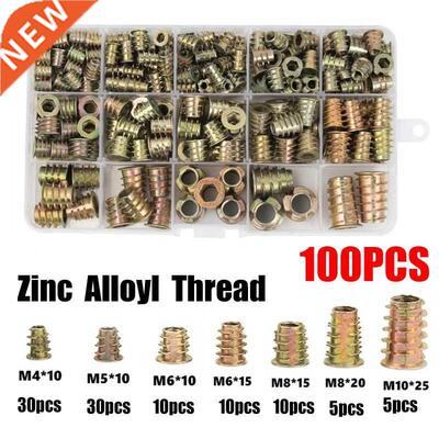 Threaded Inserts Nuts Set M4/M5/M6/M8/M10 Threaded Insert Nu