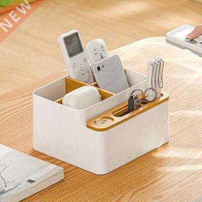 Wooden Storage Holder Desk Storage Box Case Tissue Box St
