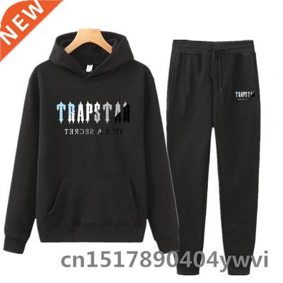 Trapstar Autumn Winter Men Hooded Sweatshirt Suit Couple Jog