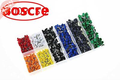 800Pcs/BOX Copper Insulated Cord Pin End Crimp Terminal Elec
