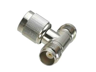 1Pcs TNC ale plug to 2x TNC Feale Jack RF Adapter Connecto