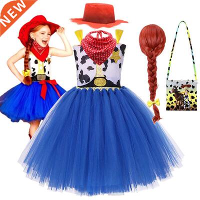 Jessie Girls Buzz Lightyear Dress Cartoon Cow Frocks Hallowe