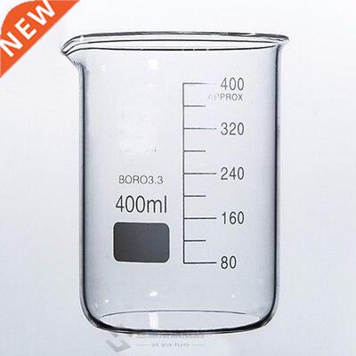 400ml Low m Beaker Chemistry Laboratory Borosilicate Glass T