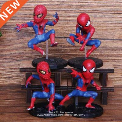 Marvel Avengers Spider Man 4pcs/set 6-8cm Action Figure Post