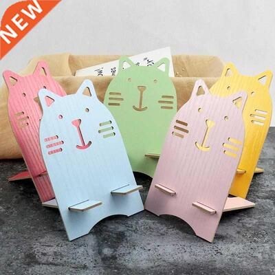 10pcs Portable Wood Mobile Phone Cellphone Holder Desktop Mo