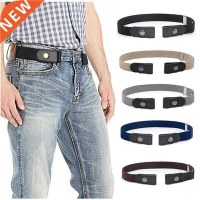 No Buckle Show Belt for Men Buckle Free Stretch Belt for Jea