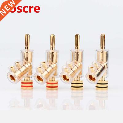 4pcs/set BA1403 High Performance 24K Gold plated Audio Banan