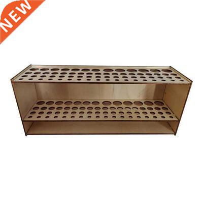 Wooden Paint Pen Holder with Holes Freestanding/Wall