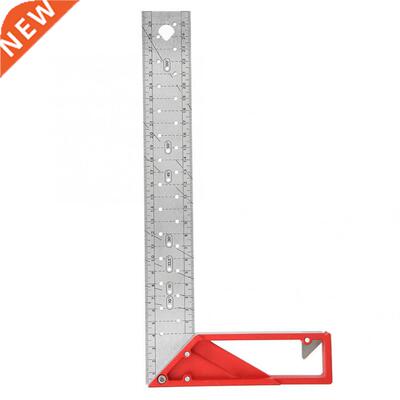 30cm Stainless Steel Right Angle Ruler 45/90 Degree Multifun