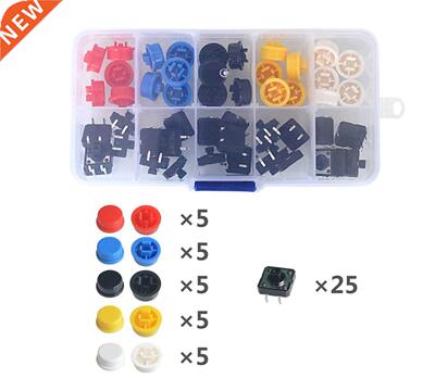 25PCS Tactile Momentary Module Button Momentary 12*12*7.3MM